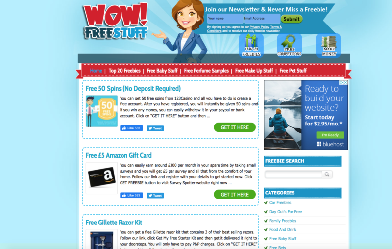 30+ Best Freebie Sites To Find Free Stuff Every Day (2023) - Cashback ...