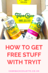 Tryit Review - How To Get Free Products To Try At Home - Cashback Collette